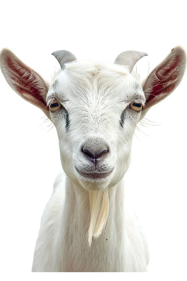 Goat Face Isolated on Transparent Background Stock Illustration ...