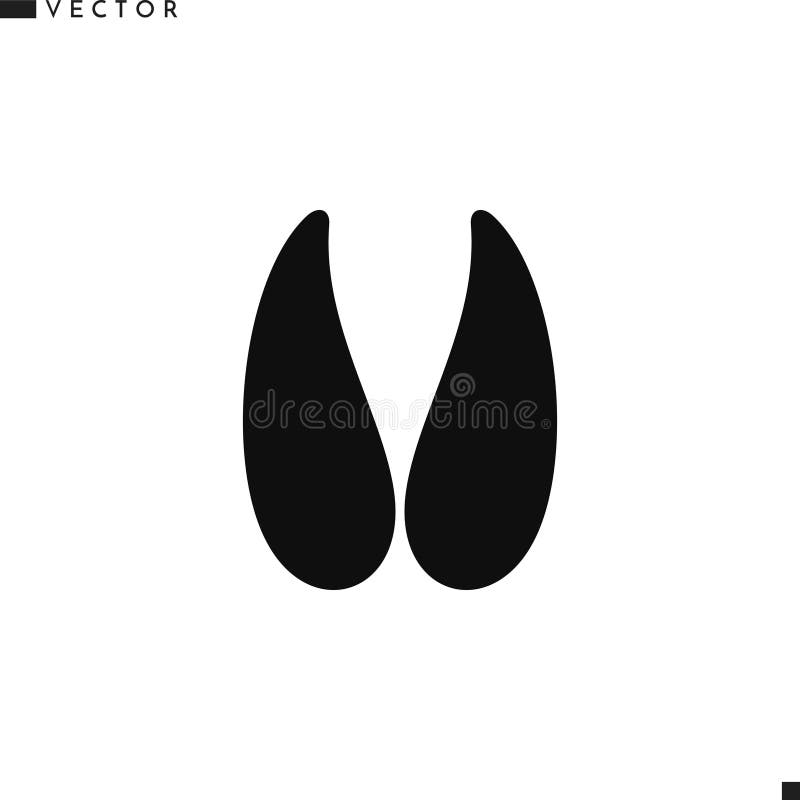 Goat Footprint Vector. Animal Footprint Icon. Vector Illustration (EPS ...