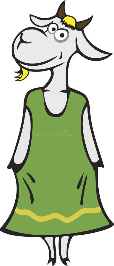 Goat Girl stock vector. Illustration of goat, kids, children - 17667841