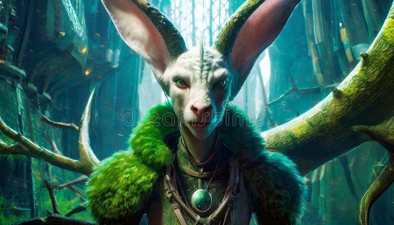 Goat head monster stock illustration. Illustration of goat - 332237824