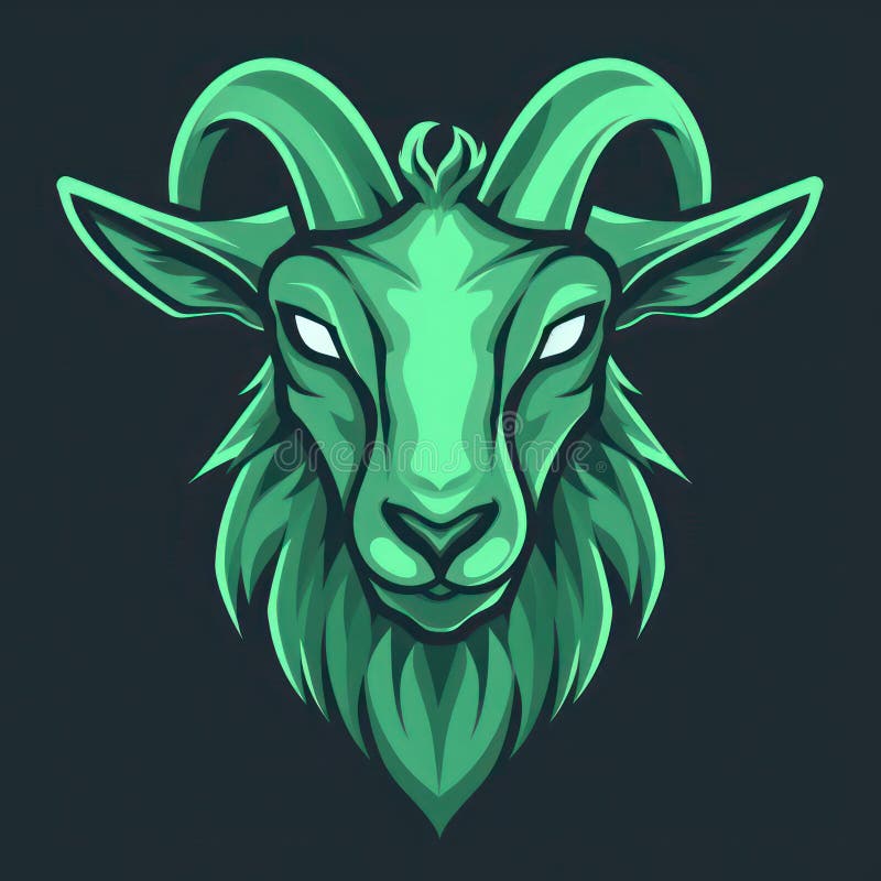 Goat Head Simple Logo Solid Flat Color Stock Illustration ...