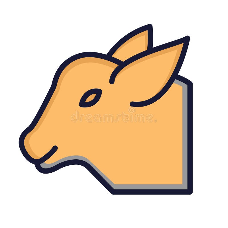 Goat Isolated Vector Icon that Can Be Easily Modified or Edited Stock ...