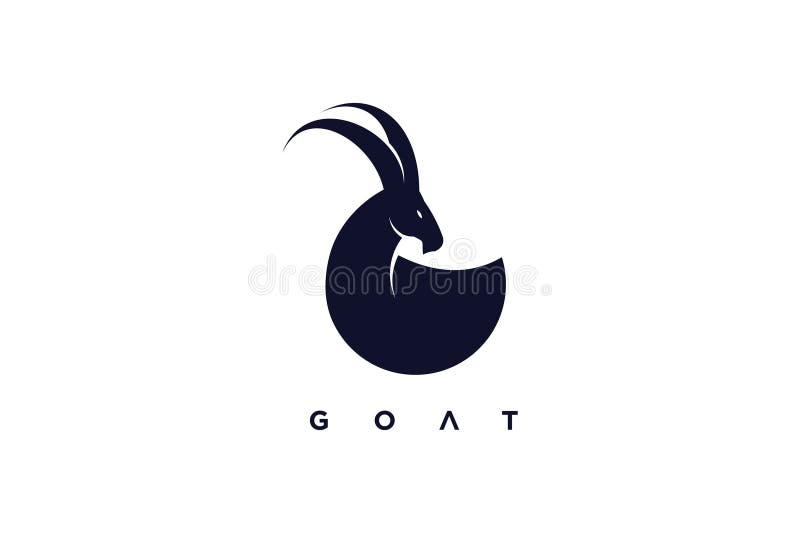Goat Logo Design Vector Icon with Modern Style Stock Vector ...