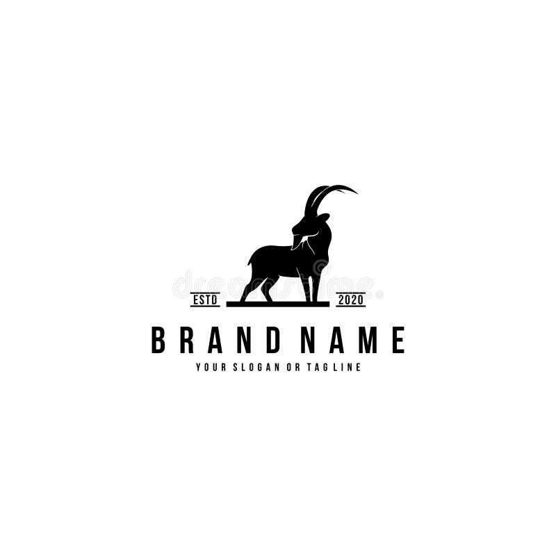 Goat logo design vector stock vector. Illustration of background ...
