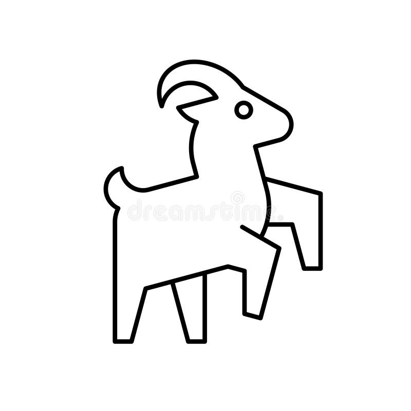 Goat Logo stock vector. Illustration of icon, goat, elements - 274303840