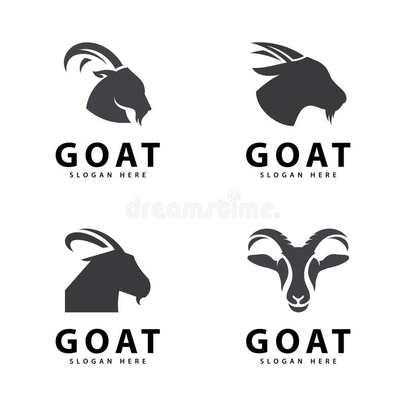 Goat Logo and Symbol Vector Icon Stock Vector - Illustration of goat ...