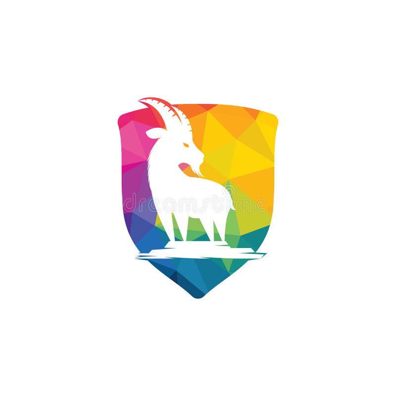 Goat Logo Template Vector Design. Stock Vector - Illustration of ...