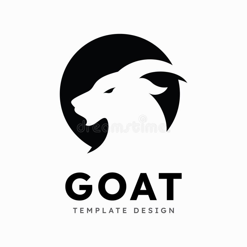 Goat Logo of Lamb with Horns Clipart Stock Vector - Illustration of ...