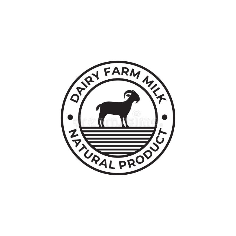 Goat Milk Logo Design Template Stock Vector - Illustration of grocery ...