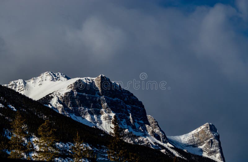 The Goat Range from Three Sisters Parkway. Canmore, Alberta, Canada ...