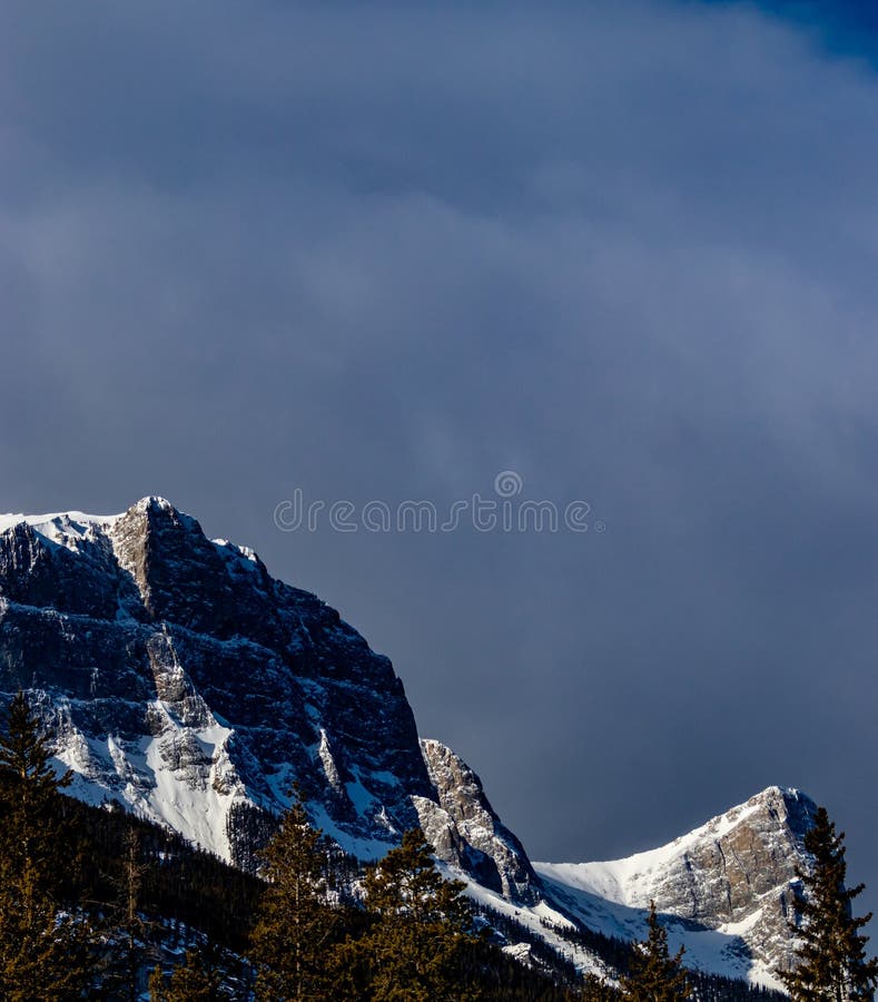 The Goat Range from Three Sisters Parkway. Canmore, Alberta, Canada ...