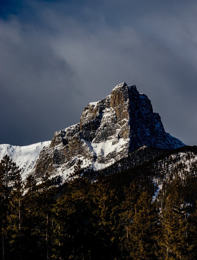 The Goat Range from Three Sisters Parkway. Canmore, Alberta, Canada ...