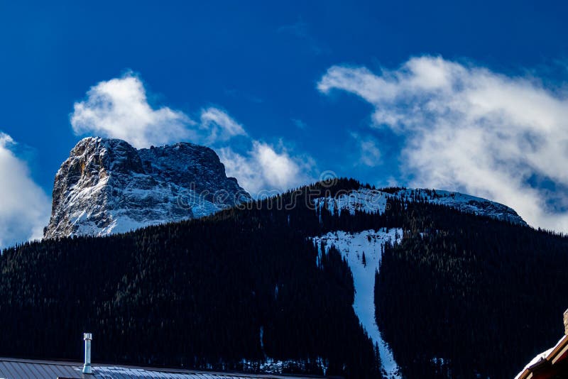 The Goat Range from Three Sisters Parkway. Canmore,Alberta,Canada Stock ...