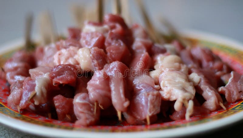 Goat Satay stock photo. Image of cooking, daging, indonesian - 99257882