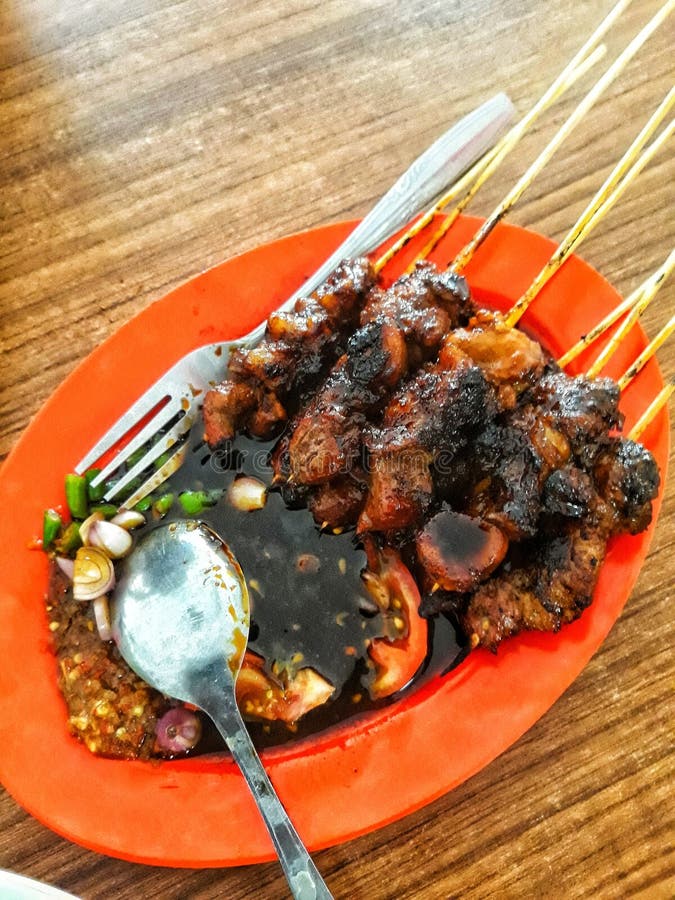 Goat Satay with Soy Sauce Seasoning Stock Image - Image of meat, satay ...