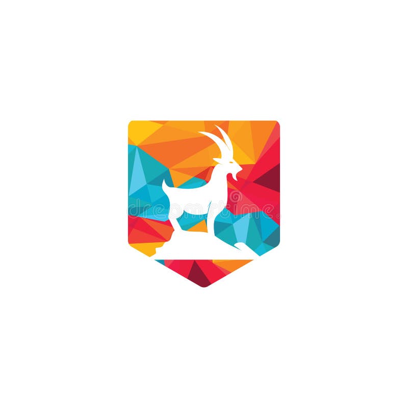 Goat Simple Logo Template Design. Stock Vector - Illustration of brand ...