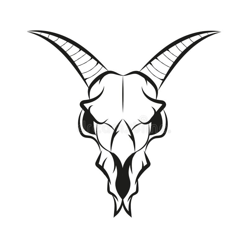 Goat Skull Vector Stock Illustrations – 1,093 Goat Skull Vector Stock ...