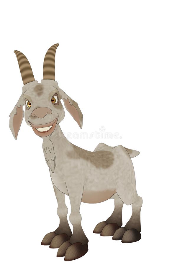 Goat stock illustration. Illustration of animals, hoofs - 86613086