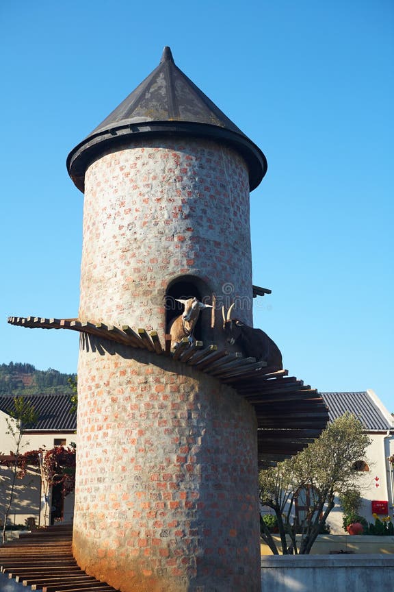 Goat on a tower stock photo. Image of south, climb, color - 30885198