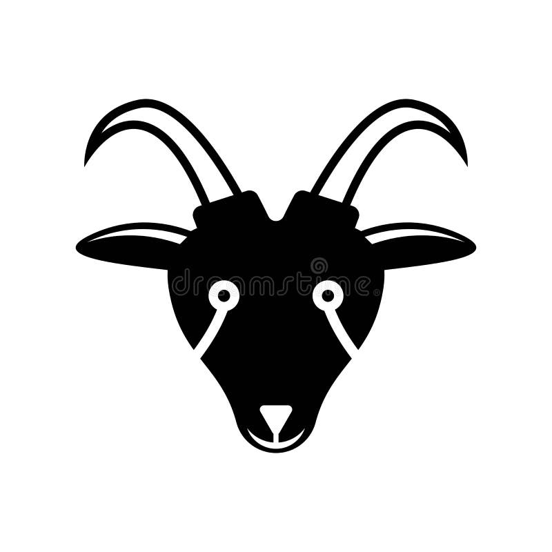 Goat vector icon stock vector. Illustration of drawing - 243692278