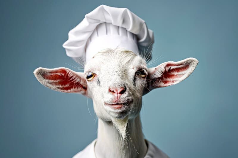 Goat Wearing Chef's Hat White Apron Stock Photos - Free & Royalty-Free ...