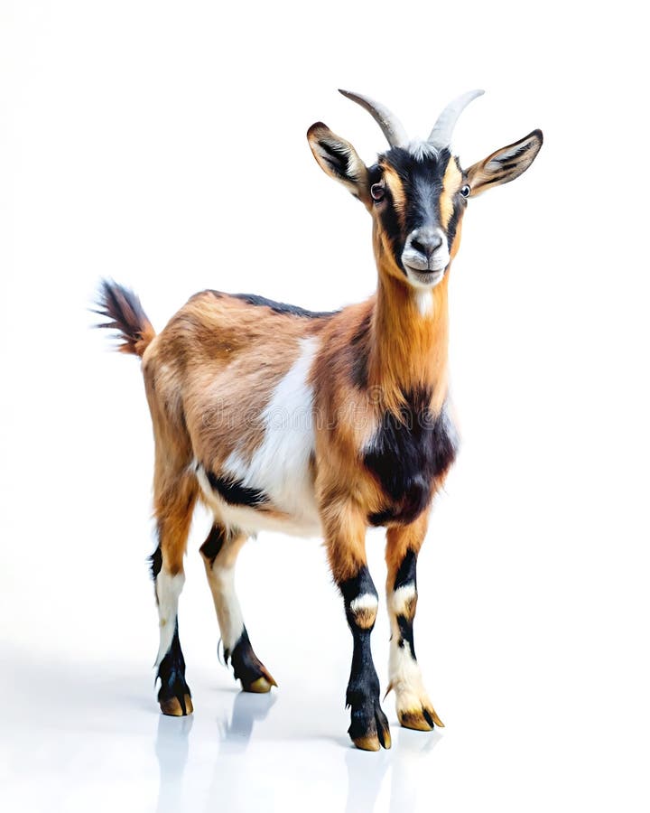 Goat white background stock illustration. Illustration of farming ...