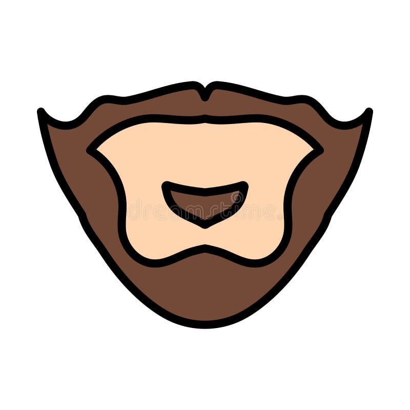 Goatee Icon stock vector. Illustration of hipster, joke - 247812422