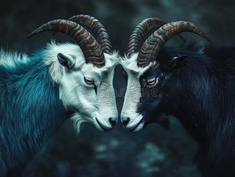 Goats standing together stock photo. Image of countryside - 378791592