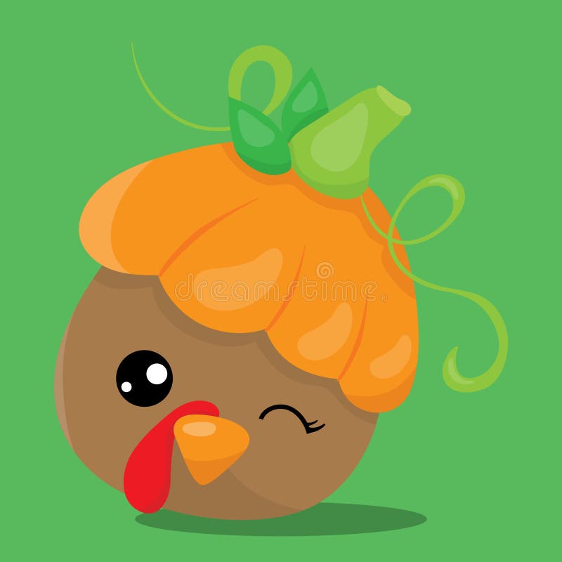 Gobble pumpkin 07 stock vector. Illustration of pumpkin - 198987261