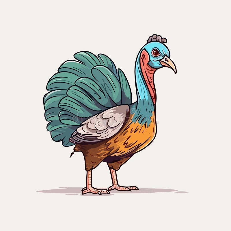 Gobbler Hand-drawn Illustration. Gobbler. Vector Doodle Style Cartoon ...