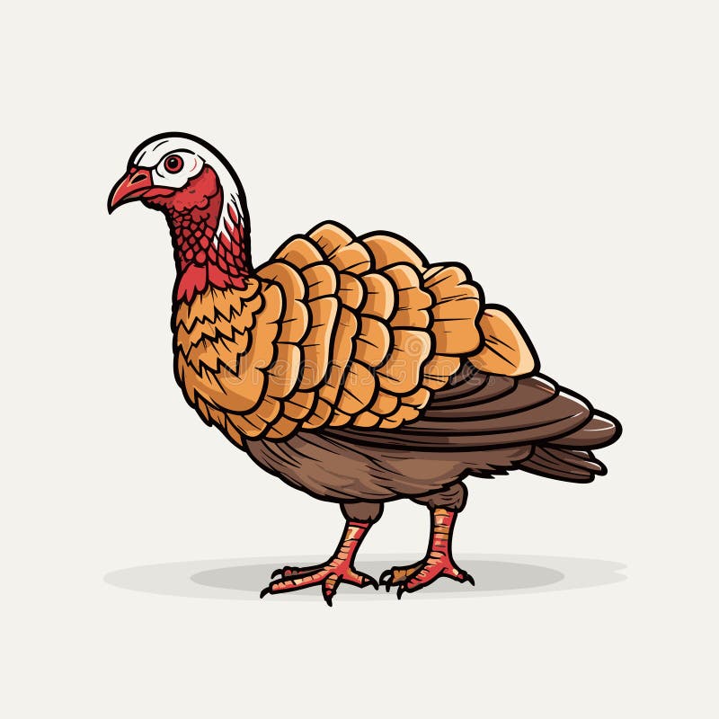 Gobbler Hand-drawn Illustration. Gobbler. Vector Doodle Style Cartoon ...