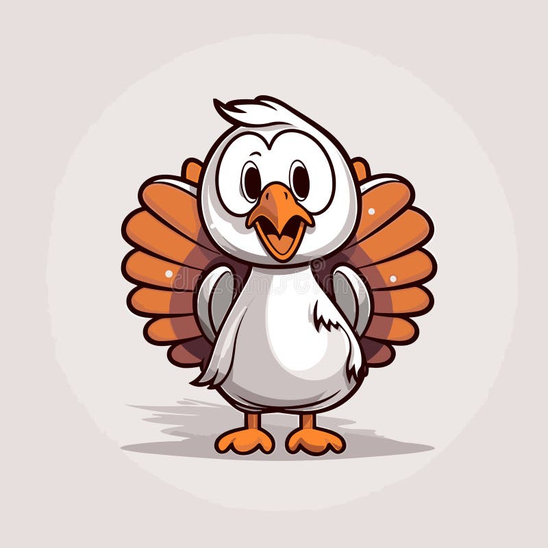 Gobbler Hand-drawn Illustration. Gobbler. Vector Doodle Style Cartoon ...