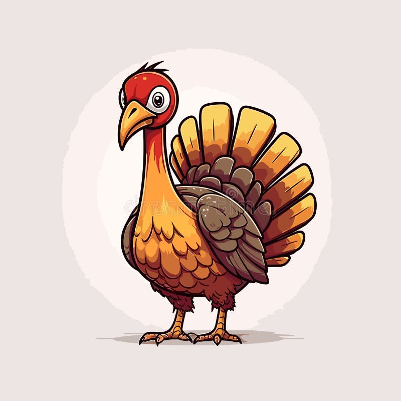 Gobbler Hand-drawn Illustration. Gobbler. Vector Doodle Style Cartoon ...
