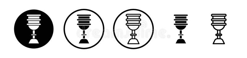 Goblet Icon Vector Set on White Background Stock Vector - Illustration ...