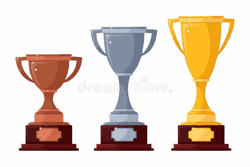 Goblets, Trophy. Award for Prizes. Prize for the Winner of a Contest or ...