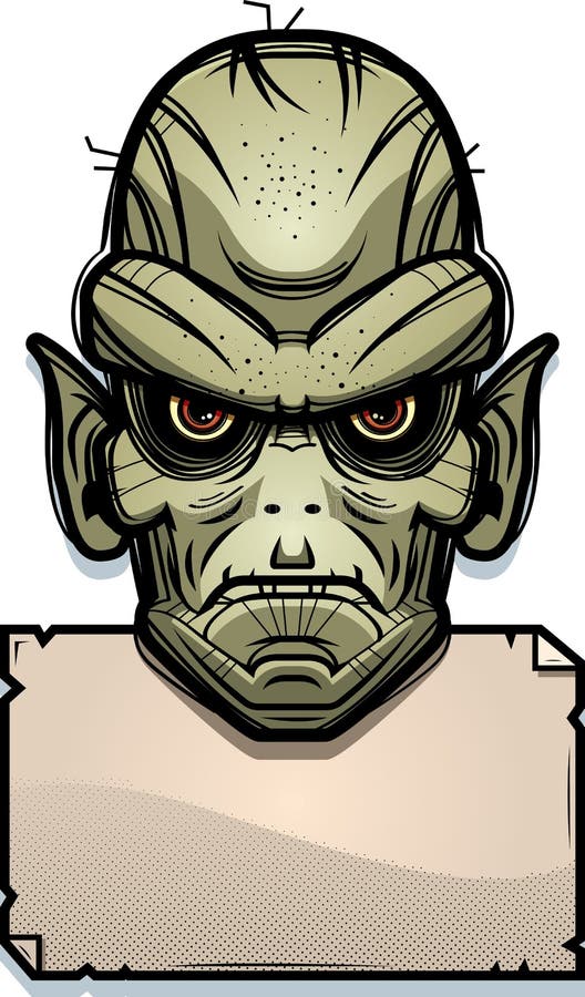 Goblin Sign Illustration stock vector. Illustration of clip - 116224268