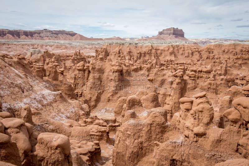 Red Sandstone Hoodoo Rock Formations at Goblin Valley State Park Utah ...