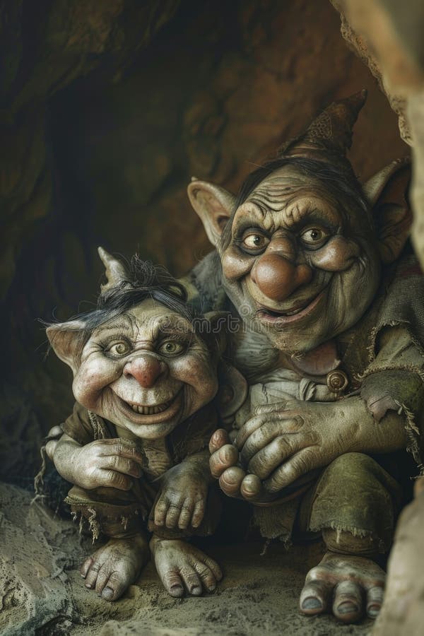Goblins in a cave stock photo. Image of magical, cryptic - 372110052