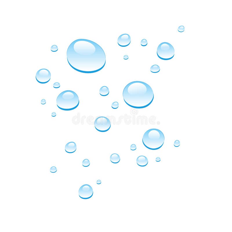 Gocce di acqua illustrazione vettoriale. Illustrazione di naughty ...