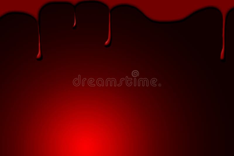 Gocce Di Sangue Su Un Fondo Rosso Illustrazione di Stock ...