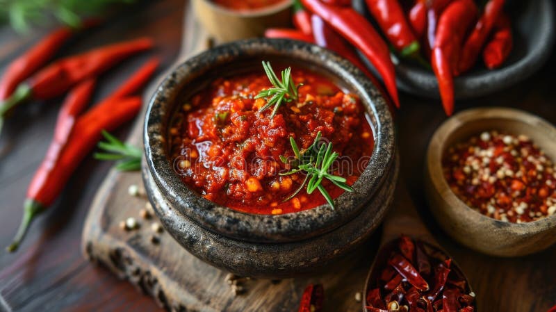 Authentic Korean Gochujang Spicy Red Chili Paste Stock Photos - Free ...