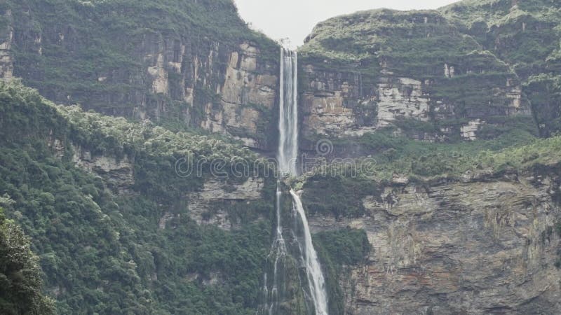 Gocta Cataracts, Catarata Del Gocta, Amazon Peru Stock Video - Video of ...