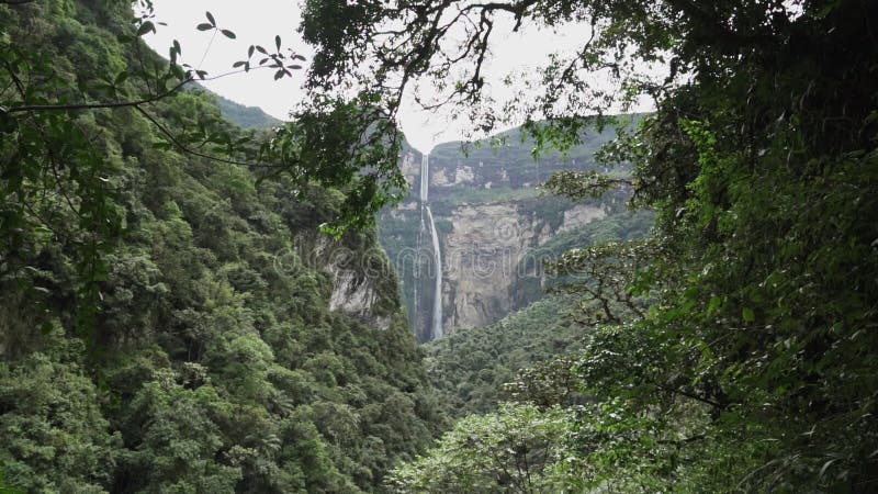 Gocta Cataracts, Catarata Del Gocta, Amazon Peru Stock Video - Video of ...