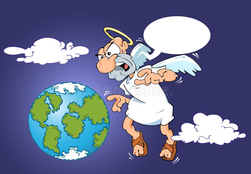 God stock vector. Illustration of planet, lord, clouds - 19238713