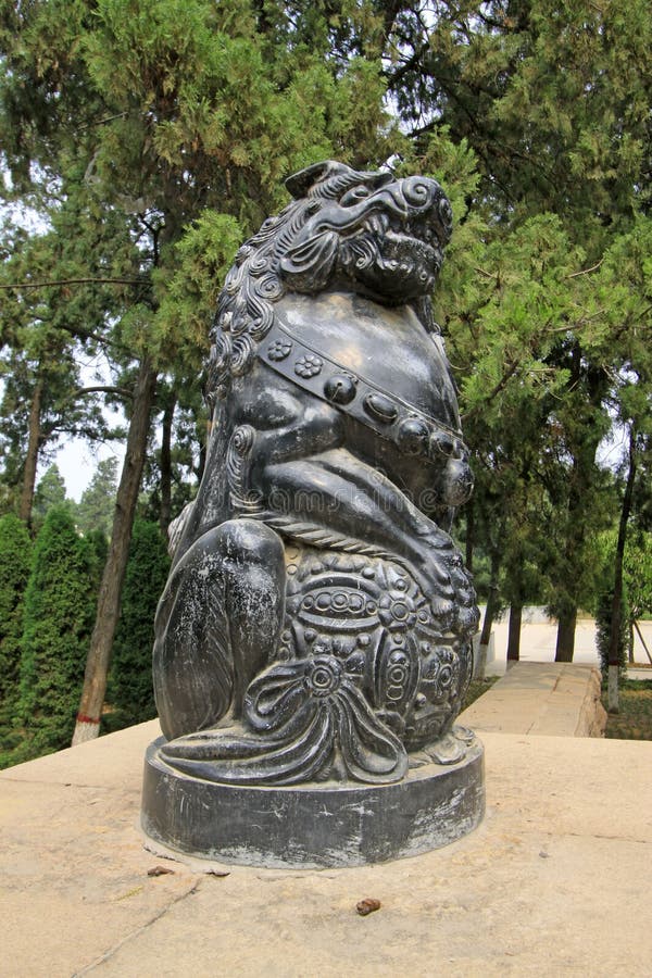 God beast statue in a park stock image. Image of closeup - 390597155