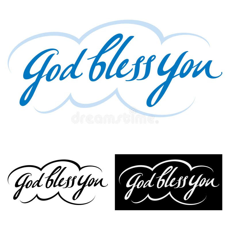 God bless you stock vector. Illustration of inspiration - 49469932