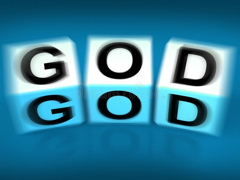 God Blocks Displays Deities Gods or Holiness Stock Illustration ...
