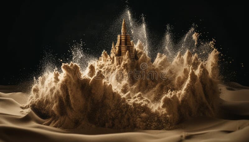 God Creation Illuminated by the Milky Way Generated by AI Stock ...