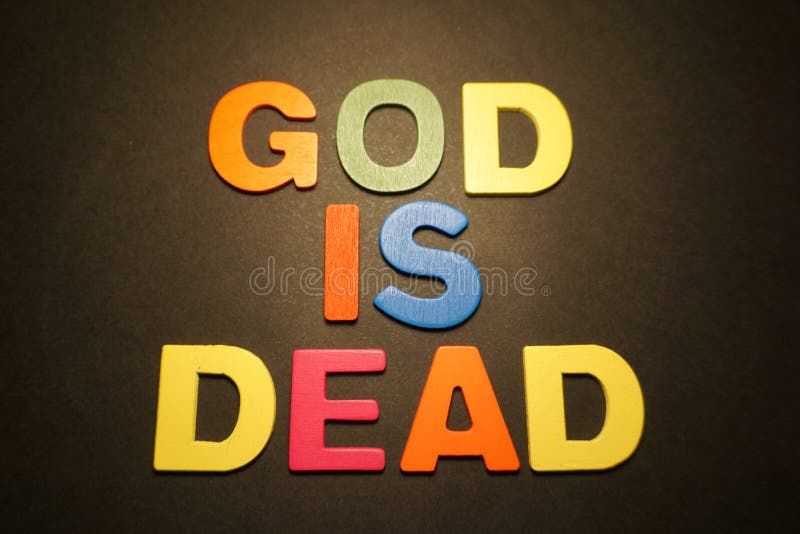 God is Dead stock image. Image of background, text, pedryj - 132675457