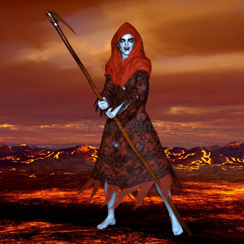 The god of death stock illustration. Illustration of monster - 94351785